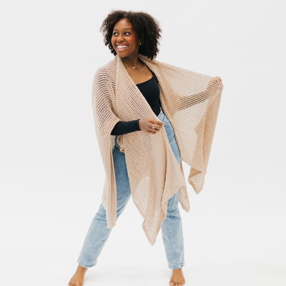 Cece Crochet Poncho Wholesale - Pretty Simple Wholesale