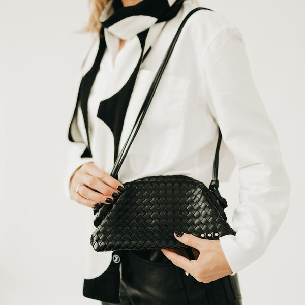 Lacy Woven Frame Crossbody Bag - Pretty Simple Wholesale